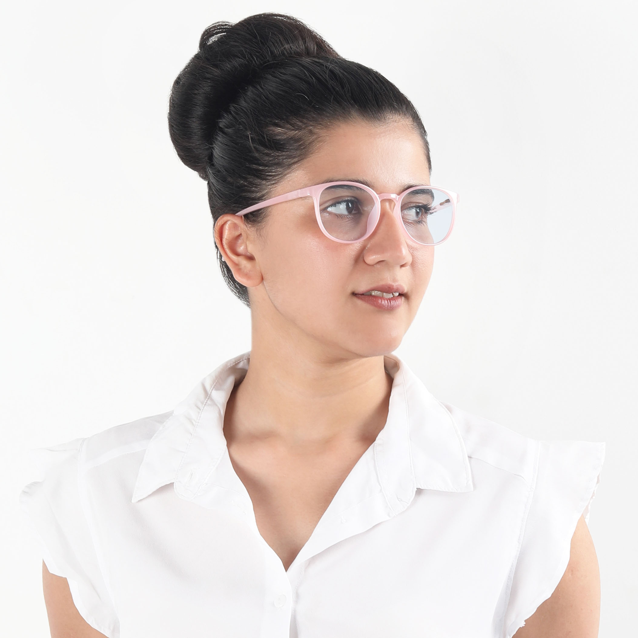 Buy Gleaming Prestige Round Blue Screen Glasses-Woggles