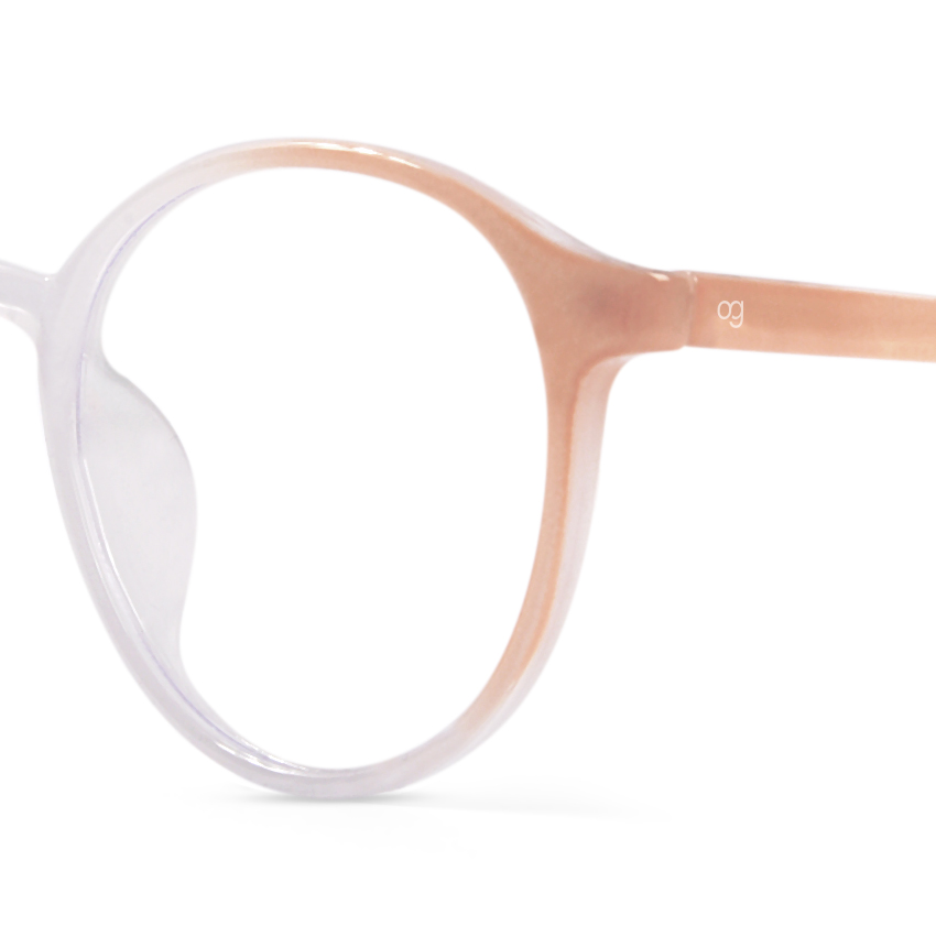 Buy Lucid Cubism Round Blue Screen Glasses-Woggles