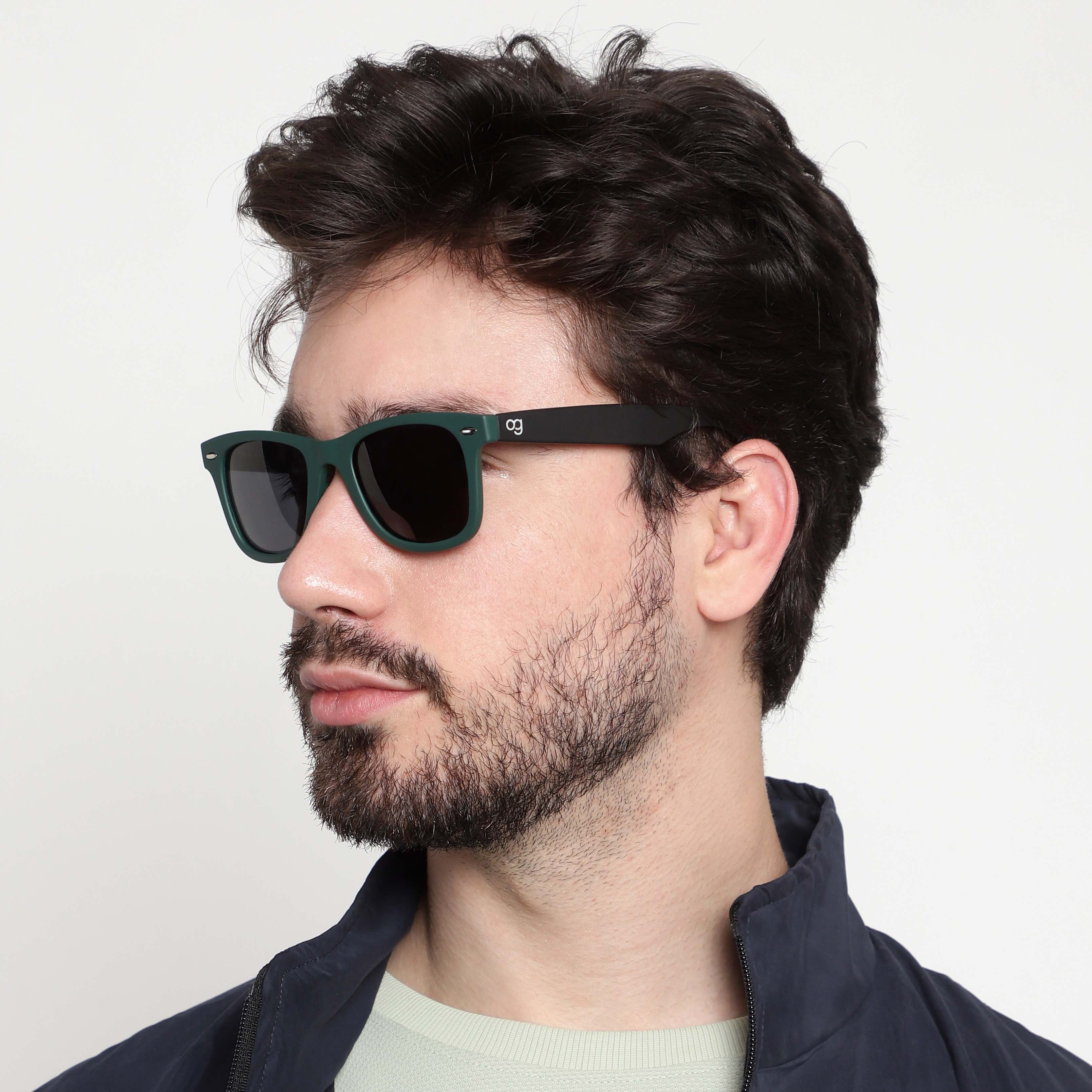 Buy Sage Shadow Polarized Wayfarer Sunglasses - Woggles