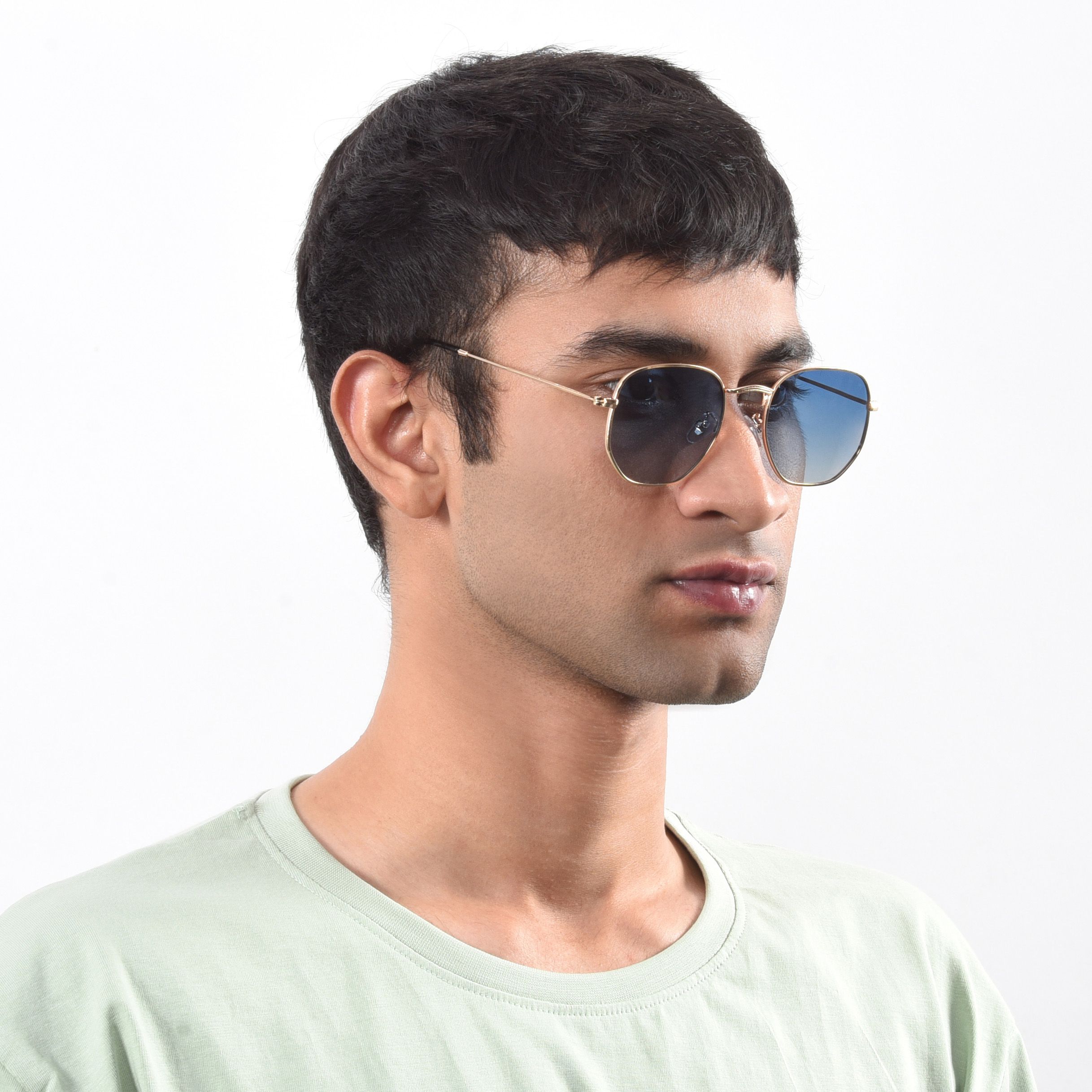 Buy Hexagonal Sunglasses for Men - 2 Sunglasses @999 - Woggles